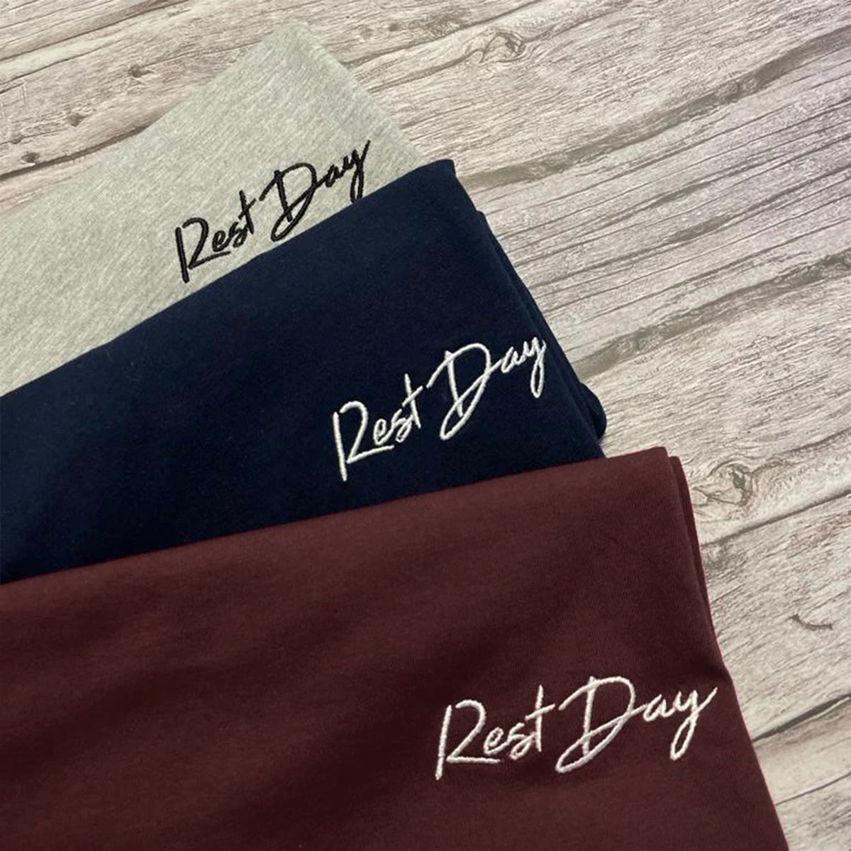 Rest Day Hoodie - Left chest embroidery – Spoke & Solace